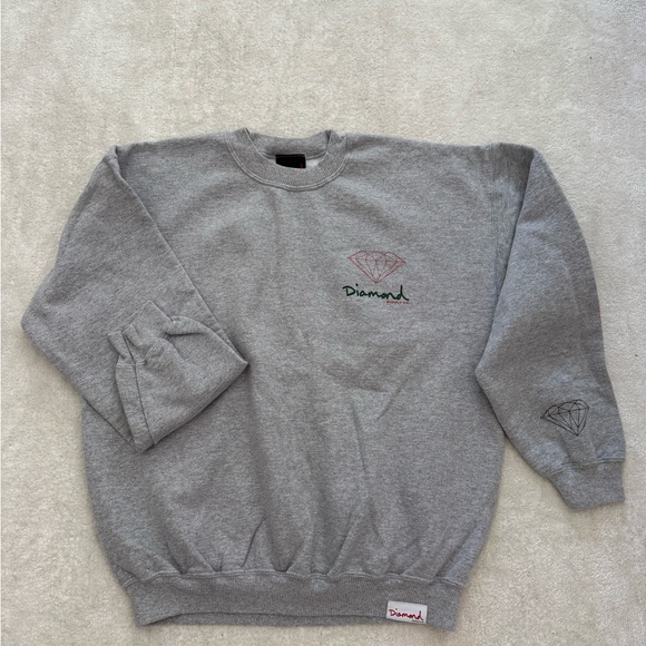 Diamond Supply Co. | Sweaters | Diamond Supply Co Gray Mens Sweater ...